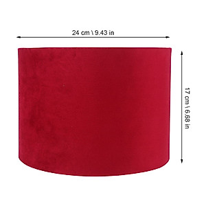 Lurrose Burlap Lamp Shade Chandelier Lamp Shades Drum Lampshade Modern Lamp Shades Table lamps Floor lamp Medium Drum Shades