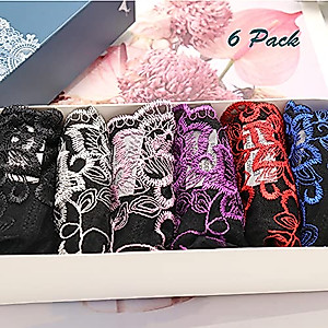 Women Tie Side Panties Sexy Adjustable G-String see through Mesh Yarn Thong Underwear-Multicolor