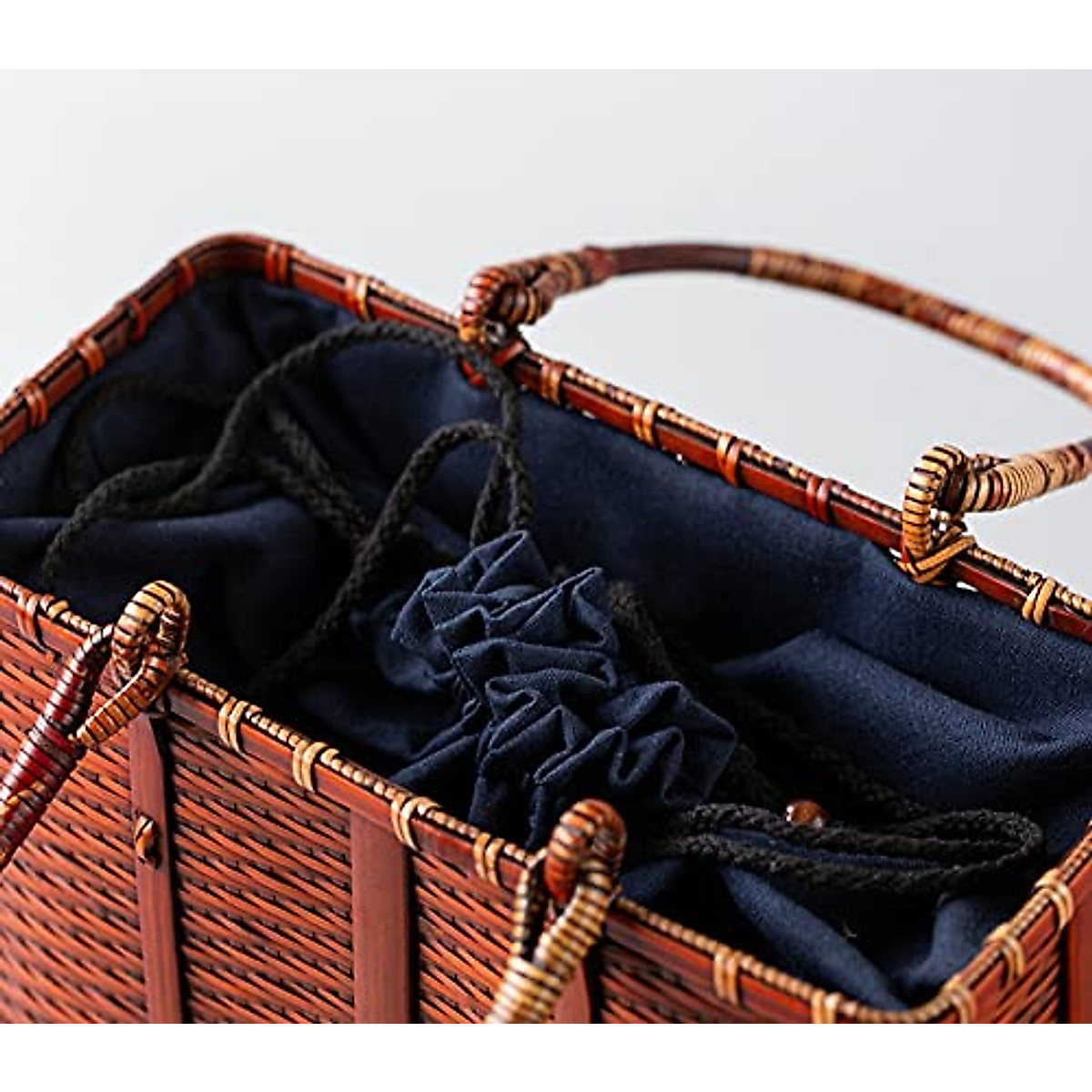 Womens Woven Bamboo Tote Bag Straw Clutch Bags Big Size Straw Bag Satchel Purses
