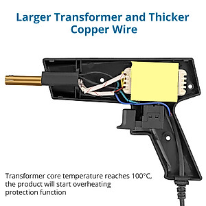 AUTOUTLET 120W Plastic Welding Kit Plastic Welder with 400pcs Hot Staples, Handy Hot Stapler Plastic Repair Kit for Repairing Cracked Plastic Parts of Car