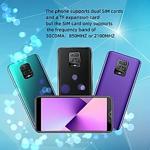 zsddzzy Unlocked Cell Phone，W8, Android Smartphone, 5.72-inch Screen，Dual SIM Card，1G RAM， 8G ROM，Only Supports Dual SIM Card Frequency Band of 3GWCDMA ：850/2100MHZ（Purple）