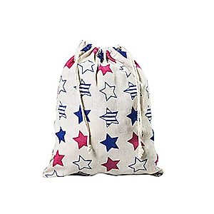 LEAQU Storage Bag Washable Drawstring Design Printed Foldable Clothes Pouch Eye-catching Convenient M