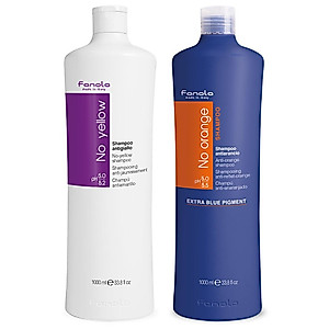 Fanola No Yellow and No Orange Shampoo Package, 1000 ml