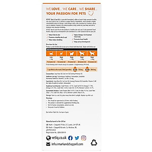 VetIQ Skin & Coat, 250ml, Promotes Healthy Skin & Coat with Omega 3 Oil, Dog Grooming Supplement Helps Reduce Shedding, Dog & Cat Supplements for Dry, Itchy Skin