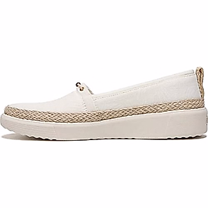 BZees Womens Maui Slip-on Loafer, White, 9 US