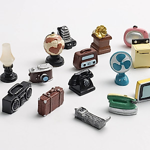 1 :12 Scale Vintage Dollhouse Furniture 23Pcs Dollhouse Mini Furniture Miniature Furniture Mini Furniture for Dollhouse