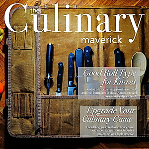 Chef Sac Elite Chef Knife Roll Bag with 10-Pack Knife Guards Included