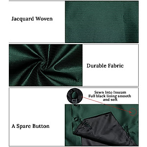 DiBanGu Mens Vest and Tie Set Formal Paisley Waistcoat and Necktie Pocket Square Cufflinks Silk Suit Vest for Tuxedo Wedding, Emerald Green, XX-Large