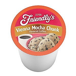 Friendly's Flavored Ice Cream Coffee Pods, Compatible with Keurig K Cup Brewers (Vienna Mocha Chunk, 40 Count)