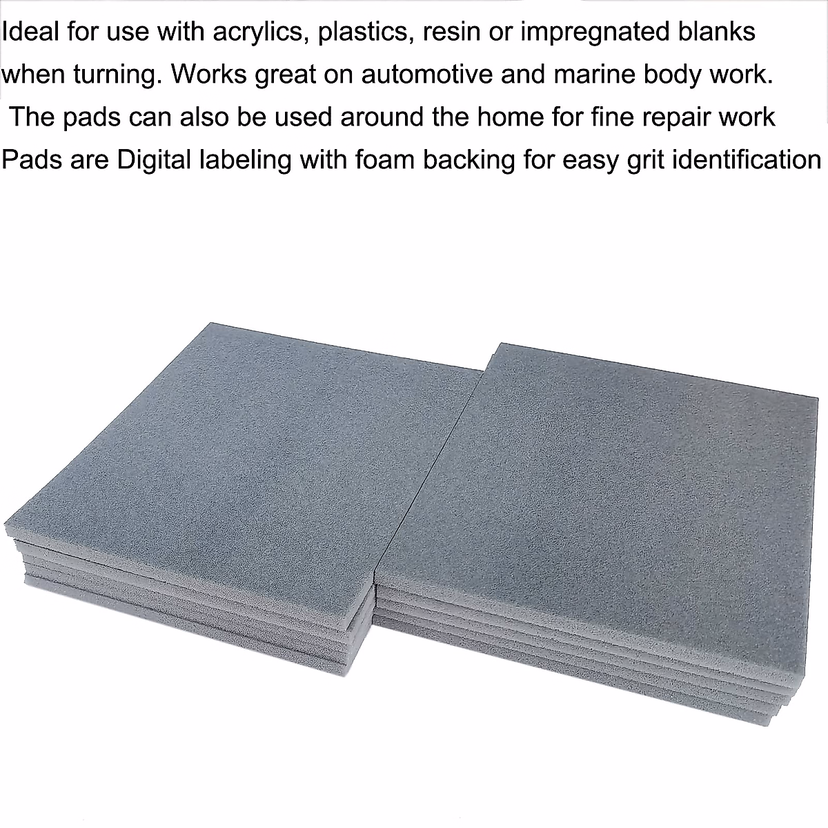 SACKORANGE 10 PCS 400 Grit 4.5 x 5.5 Inch Sanding Sponge Set, Wet or Dry Hand Sanding Sponges Sheet, Flexible Soft Foam Sand Block for Drywall, Corner Contour, Metal Wood