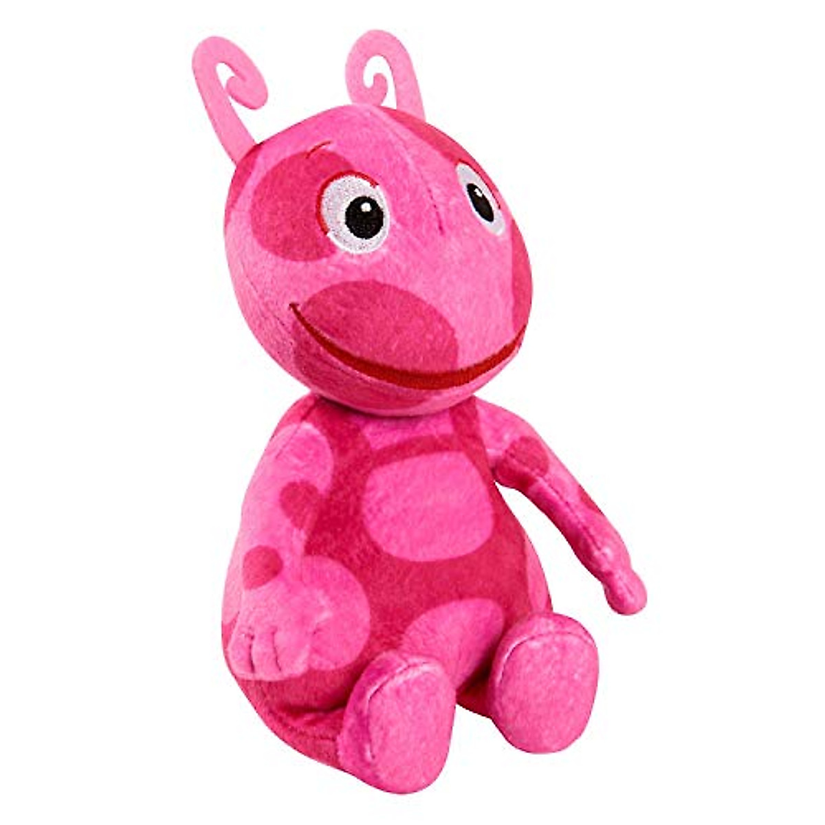 Just Play Backyardigans 7-inch Small Bean Plush Stuffed Animal, Uniqua, Pink, Bean Filled Bottom, Kids Toys for Ages 3 Up