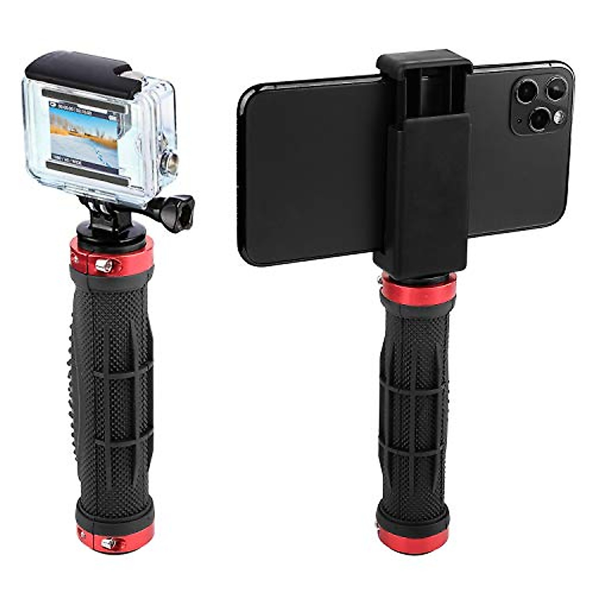 Camera Handle Grip Mount, ChromLives 1/4'' Camera Stabilizer, DSLR Top Handheld Grip with 1/4'' Male Screw for Digital Video Camera Camcorder Action Camera LED Video Light Smartphone 2Pack