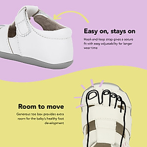 See Kai Run - Brook III Sandal for Infants, White/Pink, Infant 6