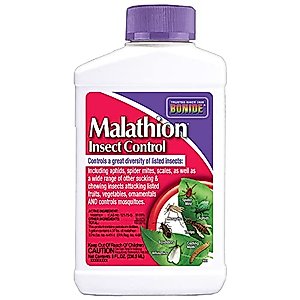 Bonide Malathion Insect Control, 8 oz Ready-to-Mix Concentrate Bug & Spider Mite Killer for Outdoor Garden Use