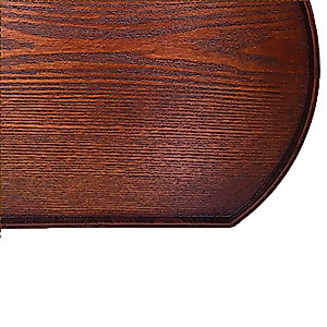 Adosio Wooden Serving Tray Half Moon Shaped Food Bread Platter Decorative Counter Tray for Serving Coffee Tea Cheese Dessert Vegetable Fruit (Medium)