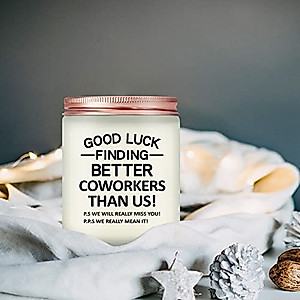 Volufia Going Away Gift for Coworker - Coworker Leaving Gifts for Women - Goodbye, Farewell, New Job Promotion, Good Luck Gift for Colleagues, Boss, Women, Men, Friends - Lavender Scented Candles