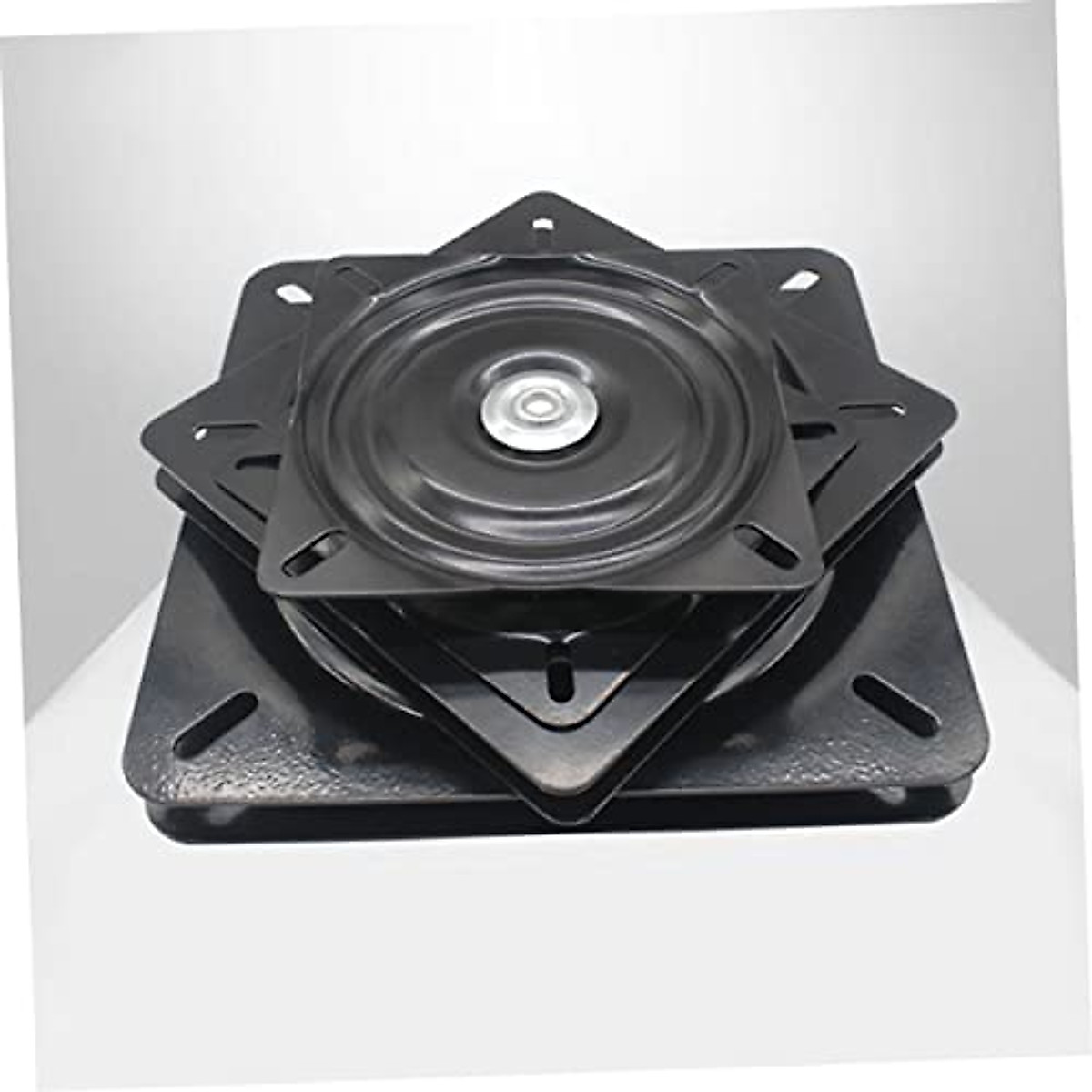 Homoyoyo Table Turntable Camping Hammock Stool Swivel Plate Ball Bearing Boat Seat Pedestals Furniture Bar Stool Seat Replacement Cold Rolled Steel to Rotate Mount Swivel Chair