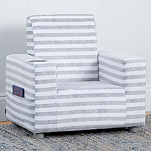 GAP GapKids Upholstered Chair, Grey/White