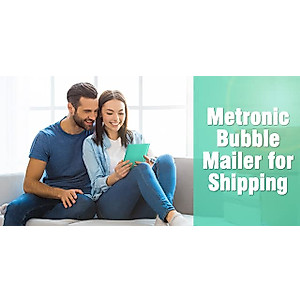 Metronic 100 Pack Bubble Mailer 6x10, Waterproof Padded Envelopes Self-Seal Small Bubble Mailers Cushioning Bubble Envelopes for Shipping,Small Items, Jewelry Makeup Supplies, Packaging Bulk#0