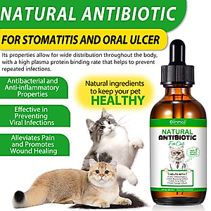 Generic 2 Pack Antibiotics for Cats, Premium Cat Antibiotics Supplemen, Natural Antibiotic for Cats, Pet Supplements, Cat Antibiotics Supports Immune & Cats Allergy Relief, Cats Multivitamin