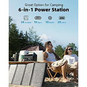 DaranEner Portable Power Station 56000mAh, 179.2Wh LiFePO4 Battery Backup w/ 2 300W (Peak 600W) AC Outlets, 1.5hrs Fast Charging, Power Bank for Hurricane Emergency/Outdoor Camping/RVs/Home Use