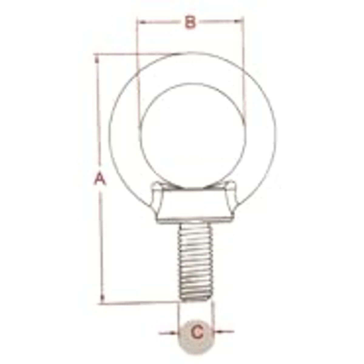 US STAINLESS 4 Pieces Stainless Steel 316 5/16" Lifting Eye Bolt 5/16" UNC Marine Grade Pitch of 18