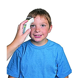 Veridian 09-349 Non-contact Infrared Digital Thermometer, 1-second Readout, Backlit Display, Measures Body and Object/Liquid Temperatures, Memory Recall of Last 10 Readings