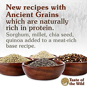 Taste of the Wild with Ancient Grains, Ancient Prairie Canine Recipe with Roasted Bison and Venison Dry Dog Food, Made with High Protein from Real Meat and Guaranteed Nutrients and Probiotics 28lb