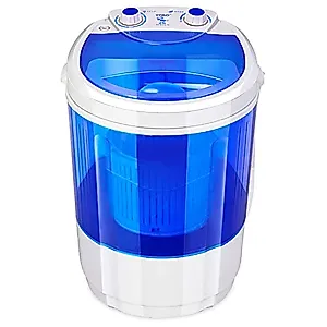 DENSORS Portable Single Tub Washer - The Laundry Alternative - Washing Capacity Less Than 1.2Kg - Portable Clothes Washer For Small Clothes Like Socks, Undergarments Etc - Travel Washing Machine