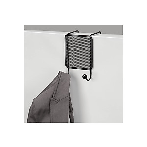 Fellowes Mesh Partition Additions Double Coat Hook, Black (75903)