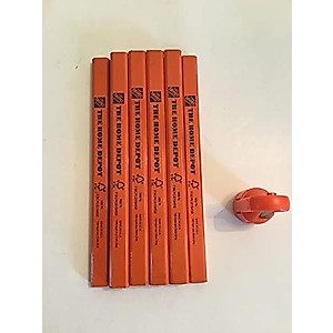 Carpenter Pencil and Carpenter Pencil Sharpener The Home Depot 10pk (10 Pk with Sharpener)