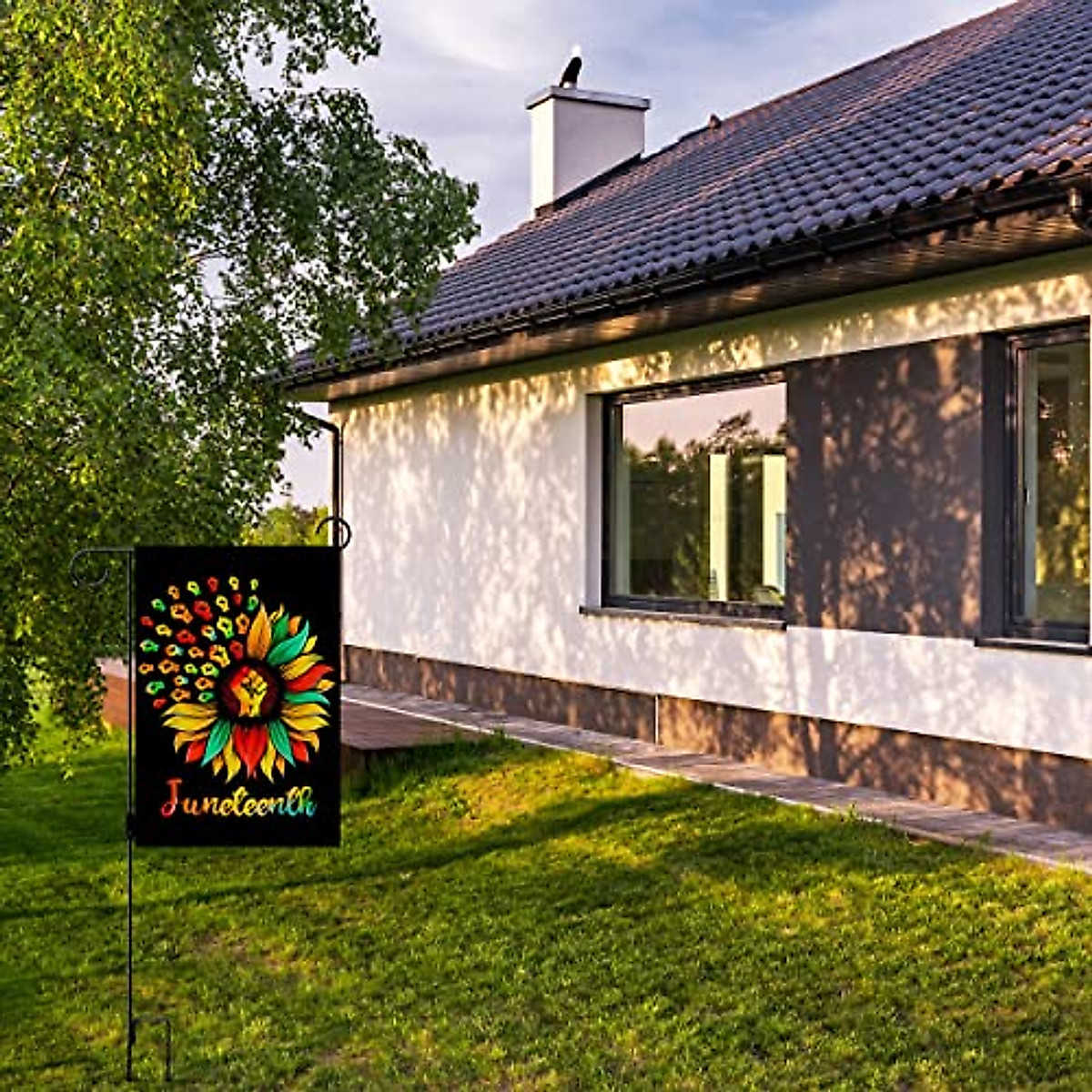 Rainlemon Juneteenth Garden Flag June 19 1865 African American Emancipation Black Freedom Celebration Yard Outdoor Decoration Sign