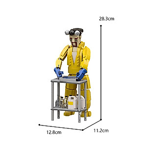 Break Bad Action Figure Building Kit, Walter White Building Block Model Toy, DIY Building Set Christmas Birthdys Suitable for Kids Adult (577PCS)