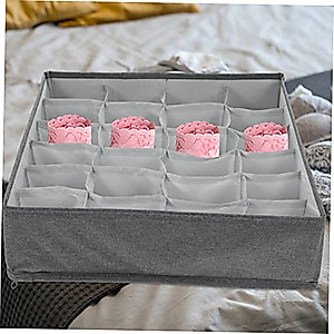Cabilock 3pcs Fabric Sock Box Dresser Divider Hanging Drawers for Closet Clothing Storage Box Panty Organizers Clothing Organizer Sock Organizer Drawer Organizer for Clothing Sock Divider