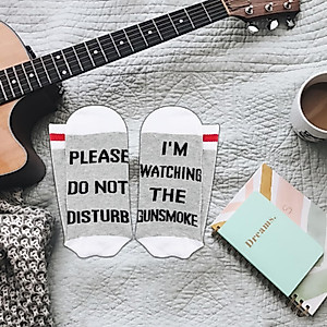 TSOTMO 2 Pairs TV Show Socks The TV Series Gifts Please Do Not Disturb I’M Watching TV Show Socks