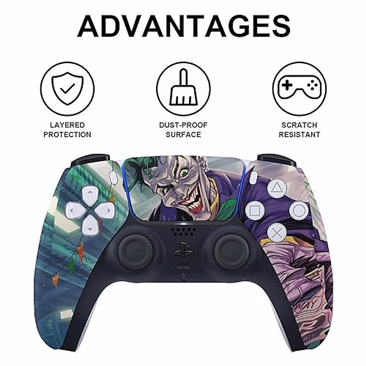 Skins Standard for PS5 Disk Edition Console and Controller Anime Wrap,Compatible with Playstation 5,Easy to Paste Style M