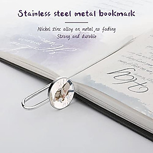 Custom Metal Bookmark Personalized Photo Bookmark Add Your Customized Photo Picture Text Bookmarks Design Standard Size for Women Men Teacher Student Work