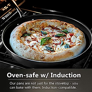 Granitestone Original Stack Master 10 Piece Cookware Set, Triple Layer Nonstick Granite Stone with Diamond infused Coating, Dishwasher Oven Safe, Non-Toxic Pots and Pans, Large, Black