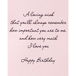 Papyrus Birthday Card for Mom (Loving Wish)