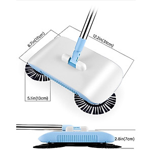 FEMUN,Broom and Dustpan,Broom and Dustpan Set,Broom with Dustpan Combo Set,Broom/mop/dust pan 3 in 1,Sweeping and Mopping in one,Hand Sweepers - Suitable for Home, Office, Hall, Outdoor