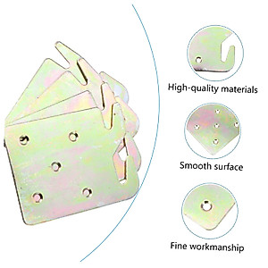 LIFKOME 4pcs Bed Hook Railing Iron European Style