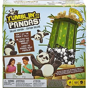 Mattel Games Tumblin’ Pandas Kids Game with Tower, Sticks & Toy Pandas, Kids Gift Ages 5 Years & Older