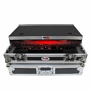 ProX XS-DDJSR2LT LED ATA Flight Case For Pioneer DDJ-SR2 DJ Controller with Laptop Shelf and LED