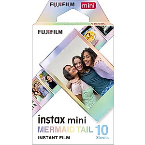 Fujifilm Instax Mini Rainbow Film - 10 Exposures & Instax Mini Blue Marble Film - 10 Exposures & Instax Mini Mermaid Tail Film - 10 Exposures