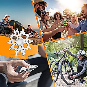 ZOOI Gifts for Men, 23-in-1 Snowflake Multitool Gifts for Him,Unique Gifts for Men Who Have Everything, Tools Cool Gadgets for Men Gifts, Unique Birthday Gifts for Dad, Him, Husband, Boyfriend