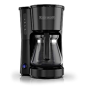 BLACK+DECKER CM0700B 5-Cup Coffee Maker, Compact Design