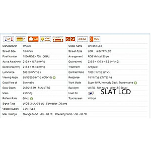 Innolux 10.4 Inch LCD Panel G104X1-L04 with Full kit of Driver Board