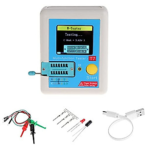 HiLetgo LCR-T7 Transistor Tester TFT Diode Triode Capacitance Meter LCR Meter NPN PNP MOSFET IR Multifunction Tester Multimeter
