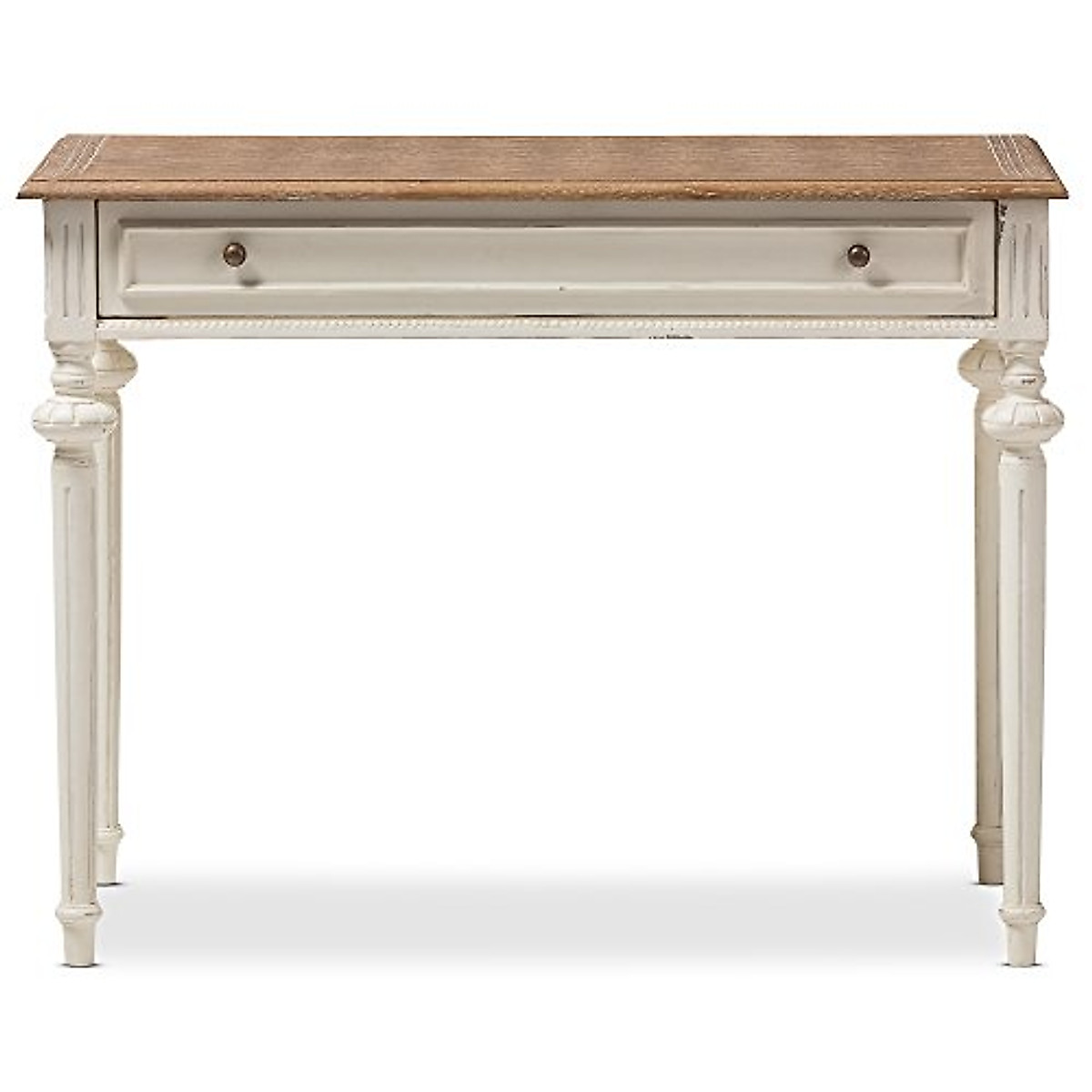 Baxton Studio 424-7191-AMZ Desk, White/Natural