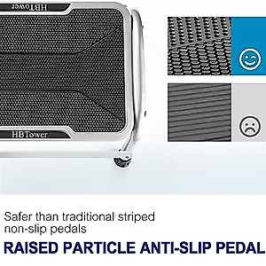 HBTower Step Stools for Adults Kids with Non-Slip Rubber Feet, Heavy Duty Stepping Stools for Bedroom Kitchen Bathroom, Bed Steps for High Beds